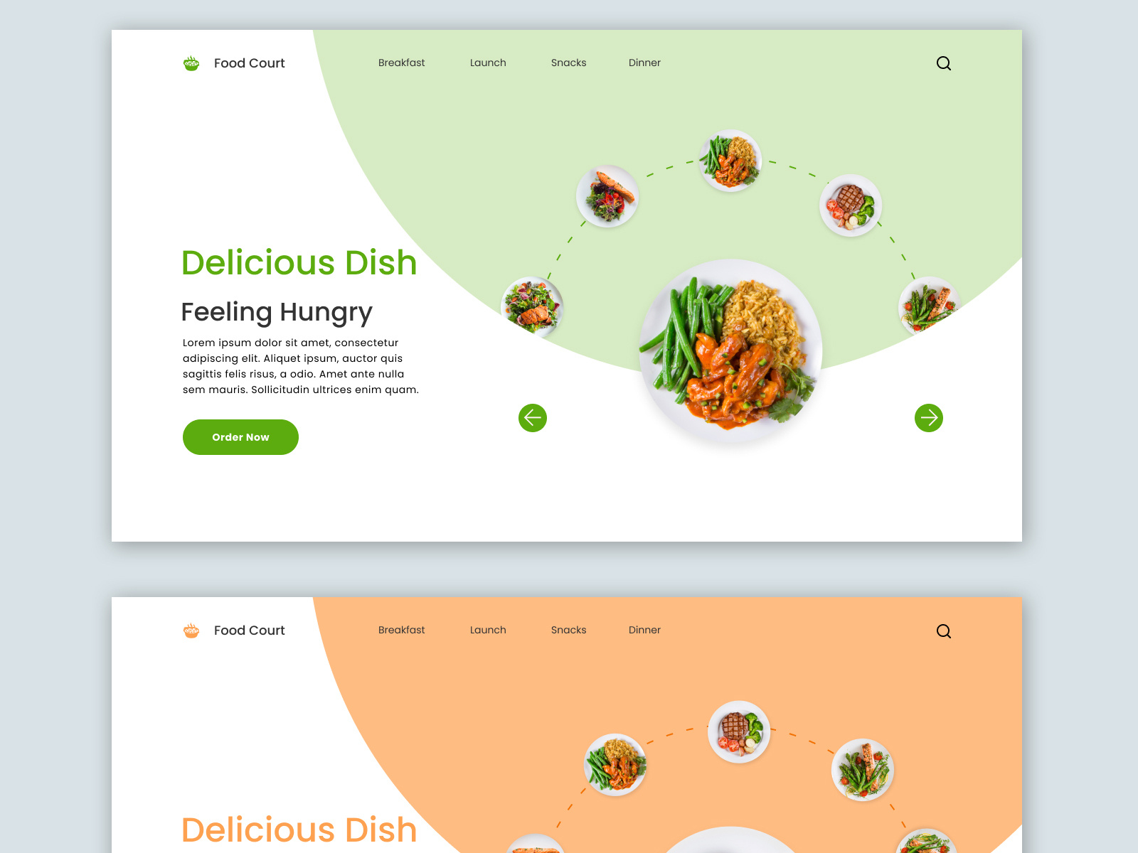 Food Web UI by Belal Hossain on Dribbble
