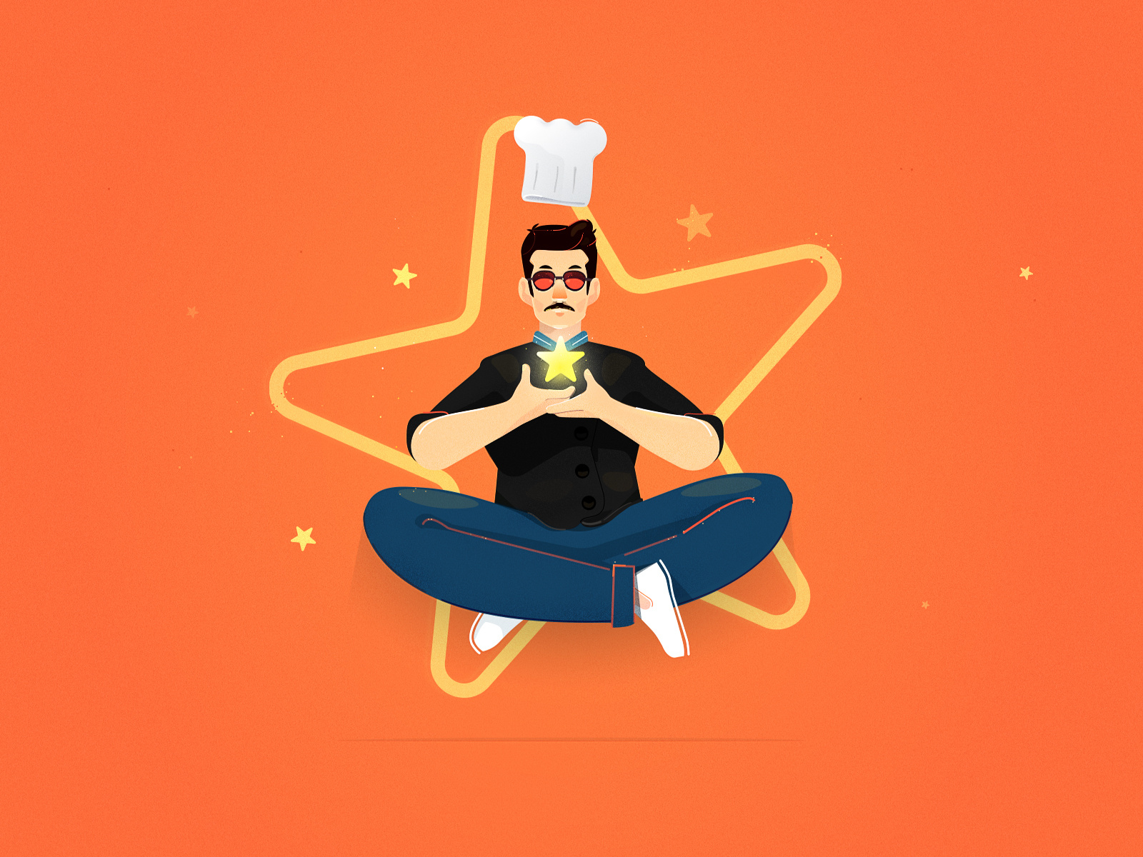 Star chef by Dmitry Zhu on Dribbble