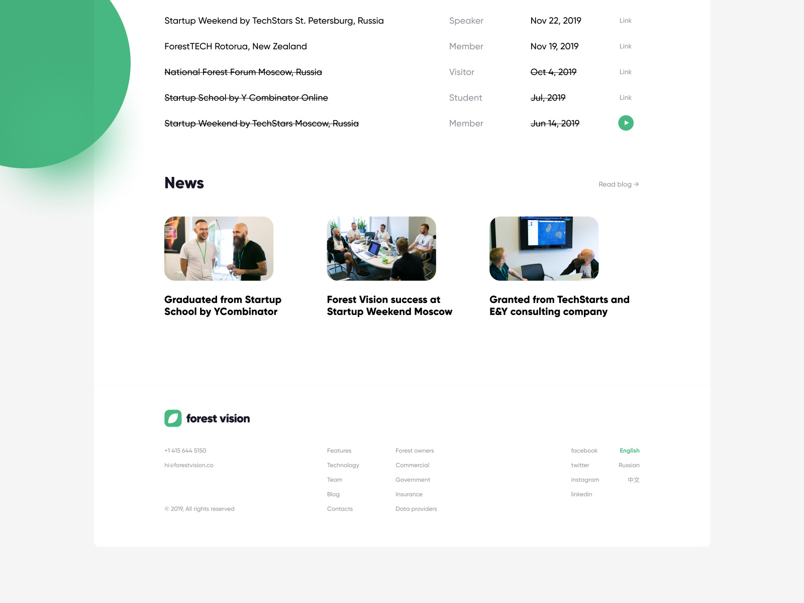 Forest Vision Website by Eugene I. on Dribbble