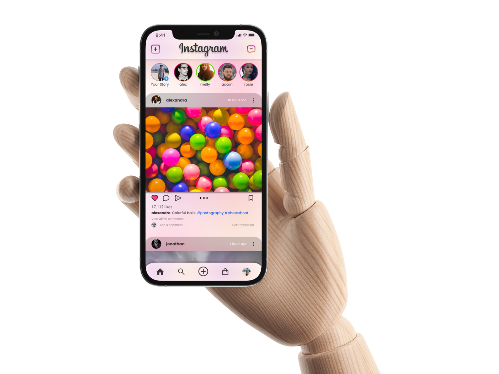 Instagram Home Screen Re Design Playful Theme By Raymond Zaki Affandi instagram-home-screen-re-design-playful-theme-by-raymond-zaki-affandi