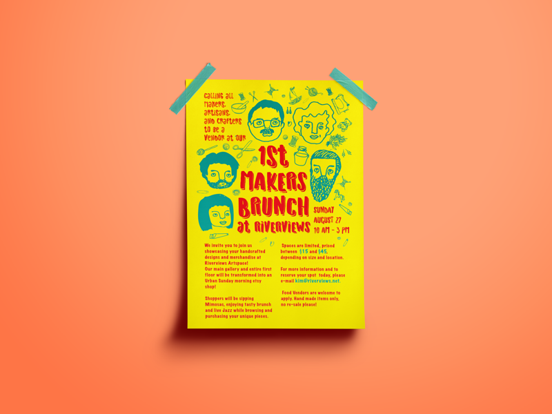 1st Makers Brunch Failed Poster by Grace Ho on Dribbble