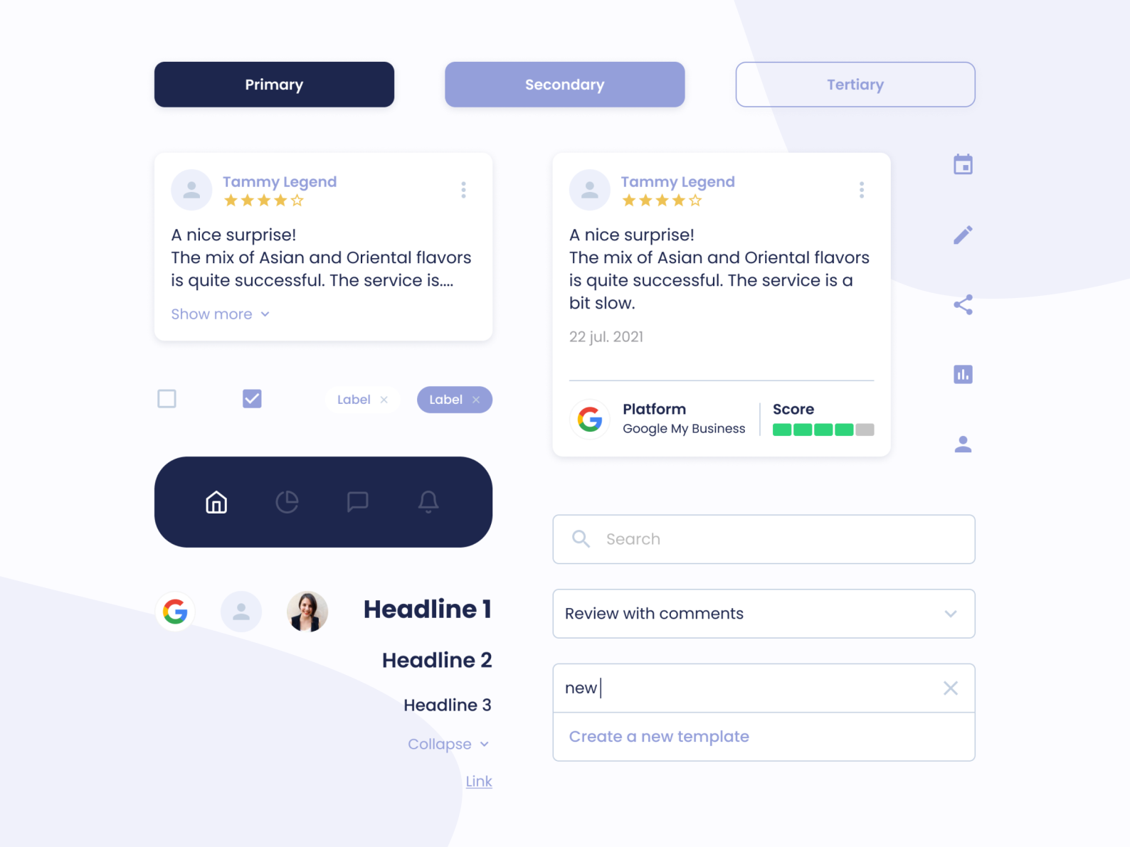 UI Components | Design System by Nawelle Alouani on Dribbble