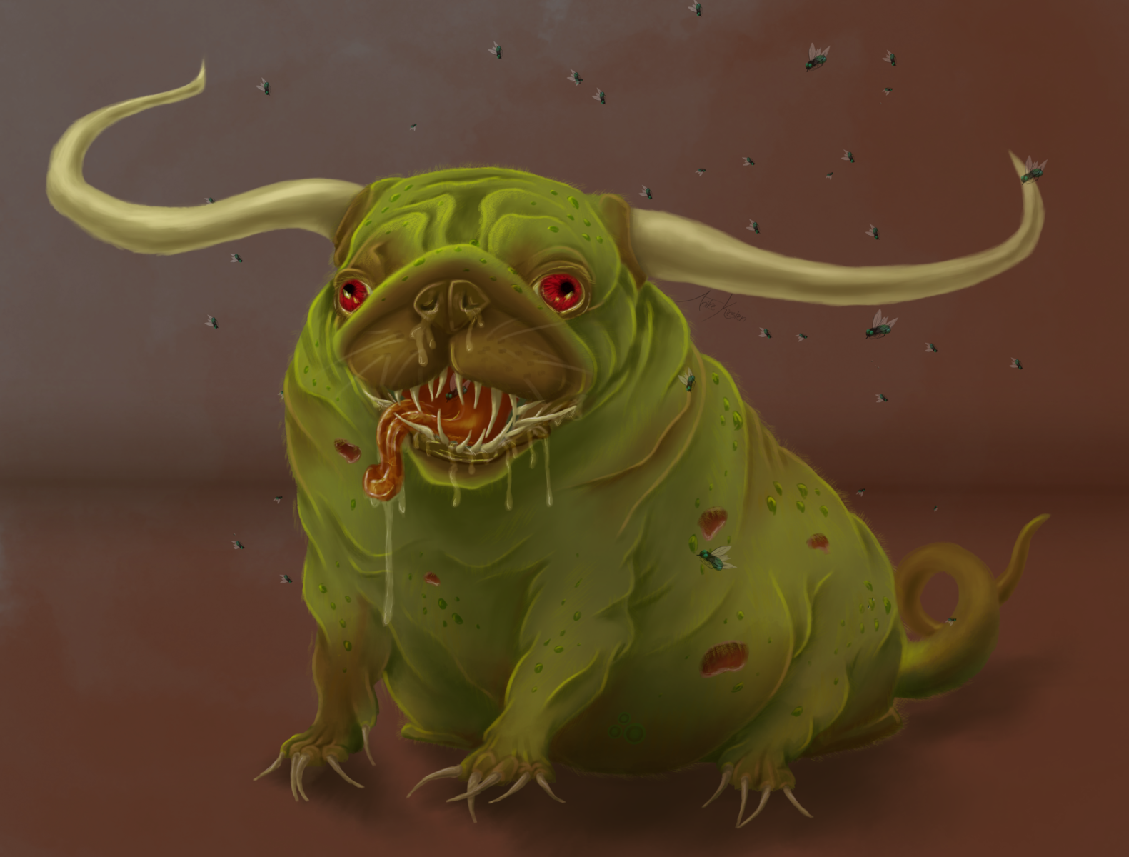 Pugling by Anike Kirsten on Dribbble