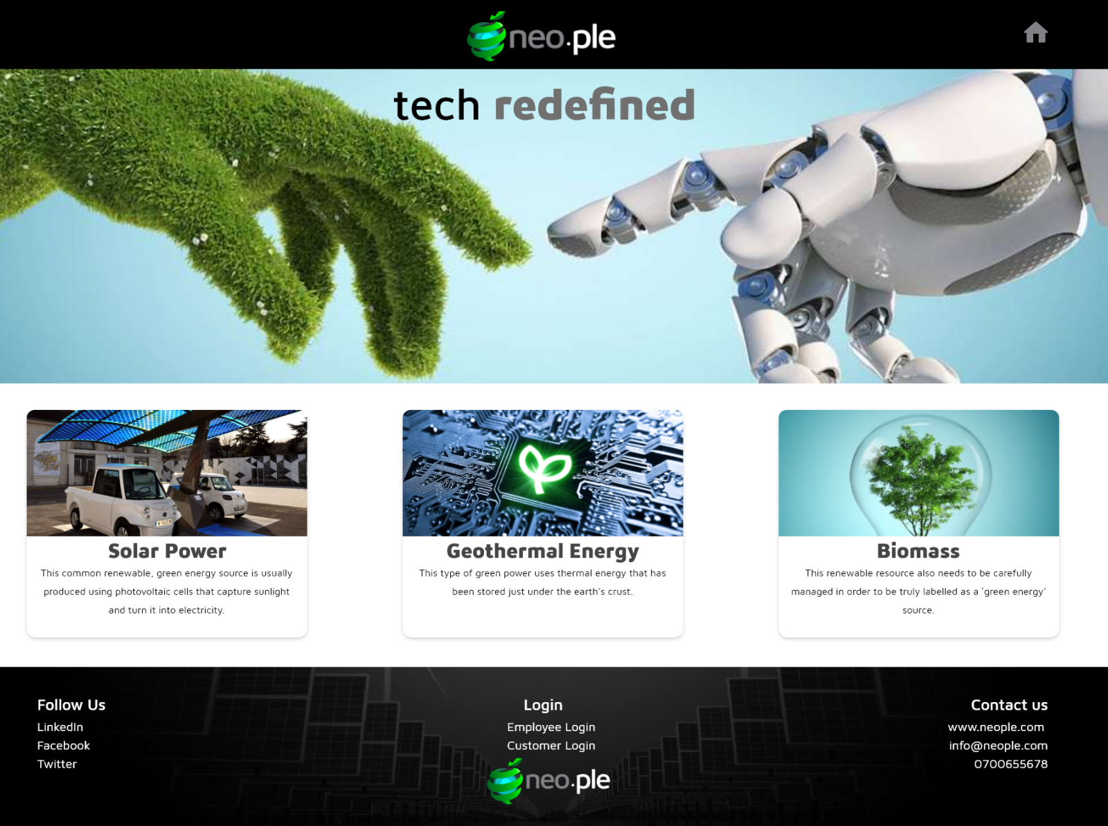 Web Design; Neople by Kemnasom Ossai on Dribbble