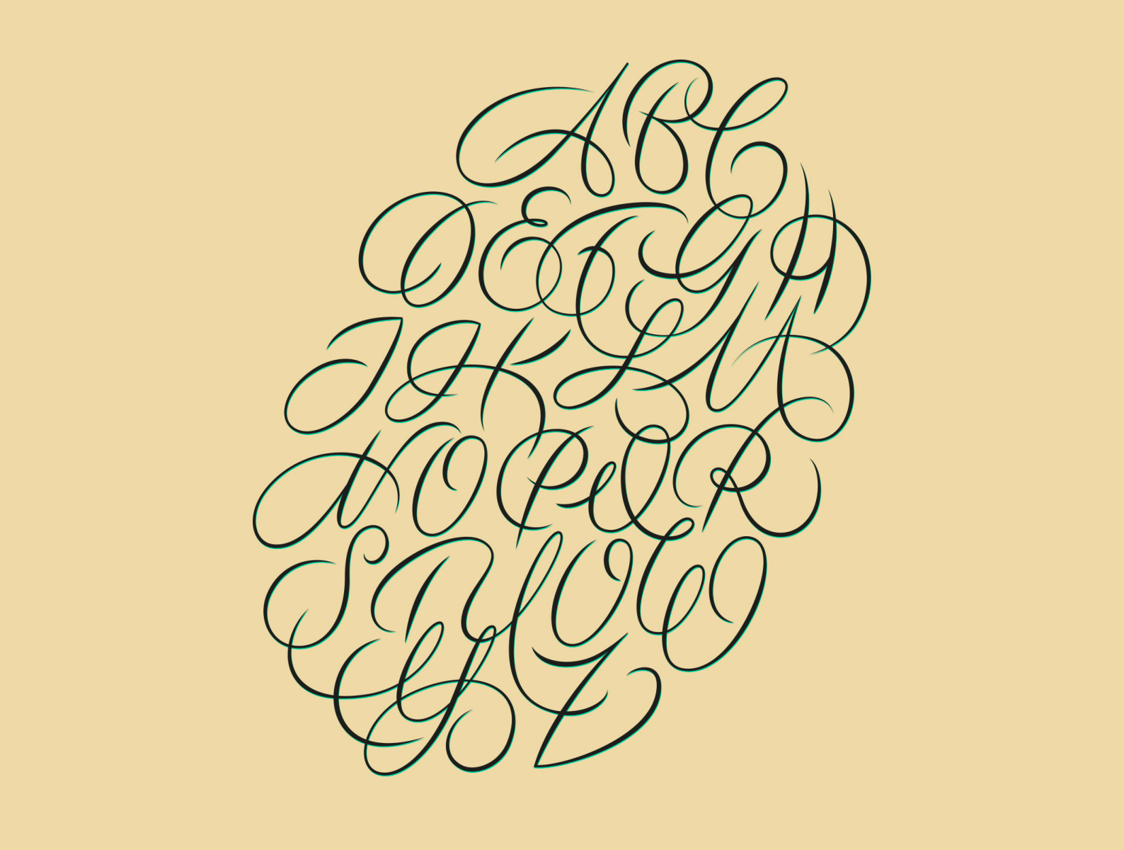 Alphabet oval by Robert Bree on Dribbble