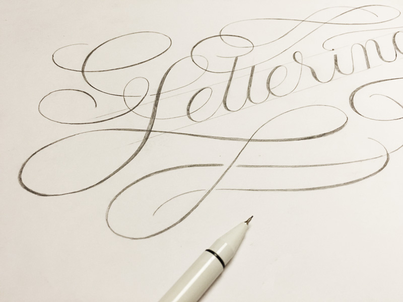 Lettering sketch by Robert Bree on Dribbble
