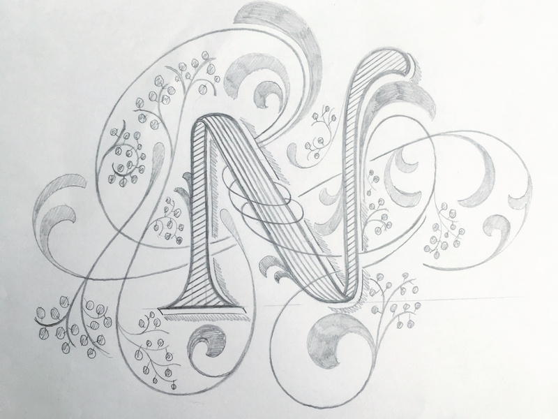 N - Letter by Robert Bree on Dribbble