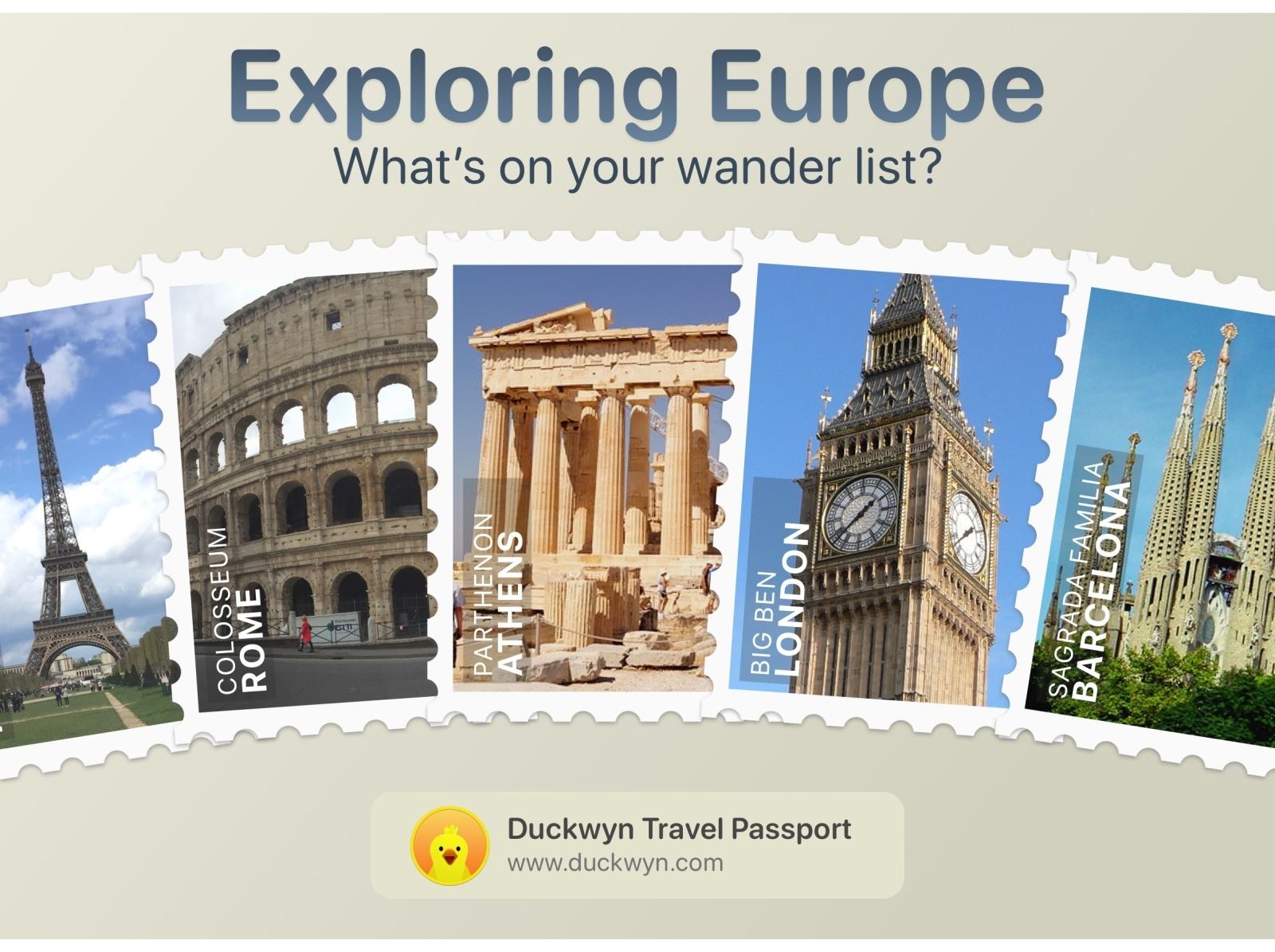 Stamps Across Europe by Chris Wills on Dribbble