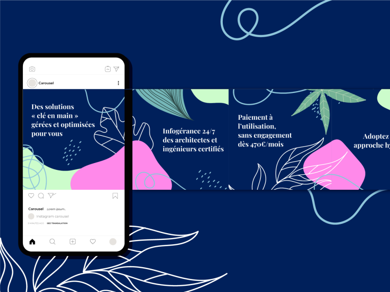 Cloud Panther | Carousel social media by Besset Maylis on Dribbble
