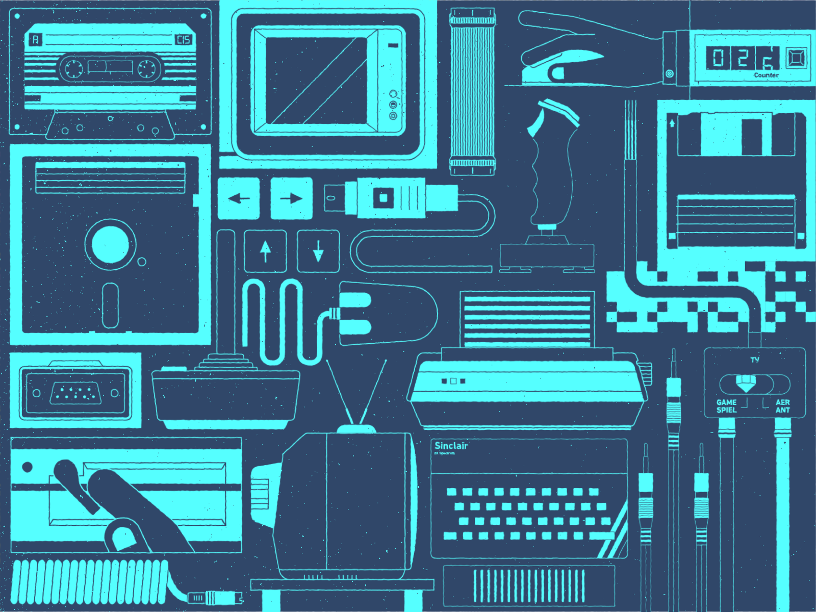 80's Hardware Time by Mark_Animation on Dribbble
