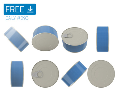 Tuna Can - Daily Free Mockup #093 by Qaleb Studio on Dribbble