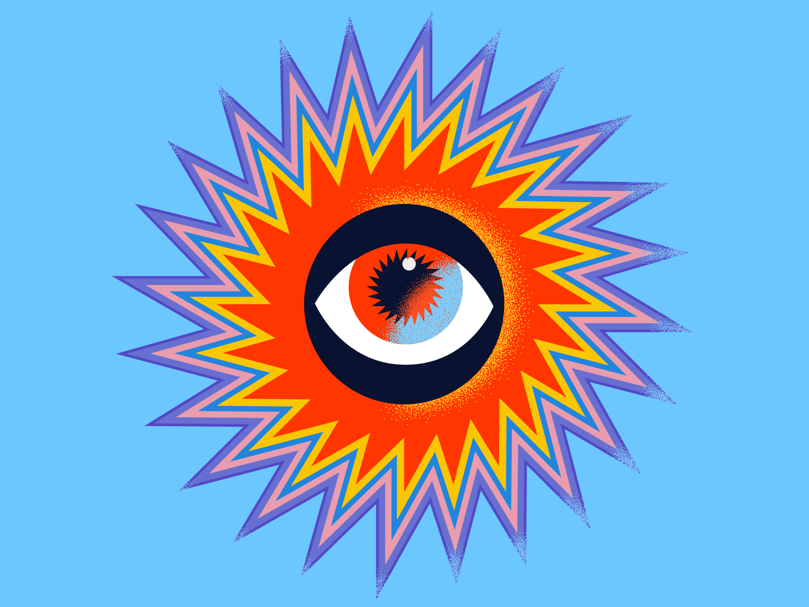 Eye of the Sun by khatia khatiashvili on Dribbble
