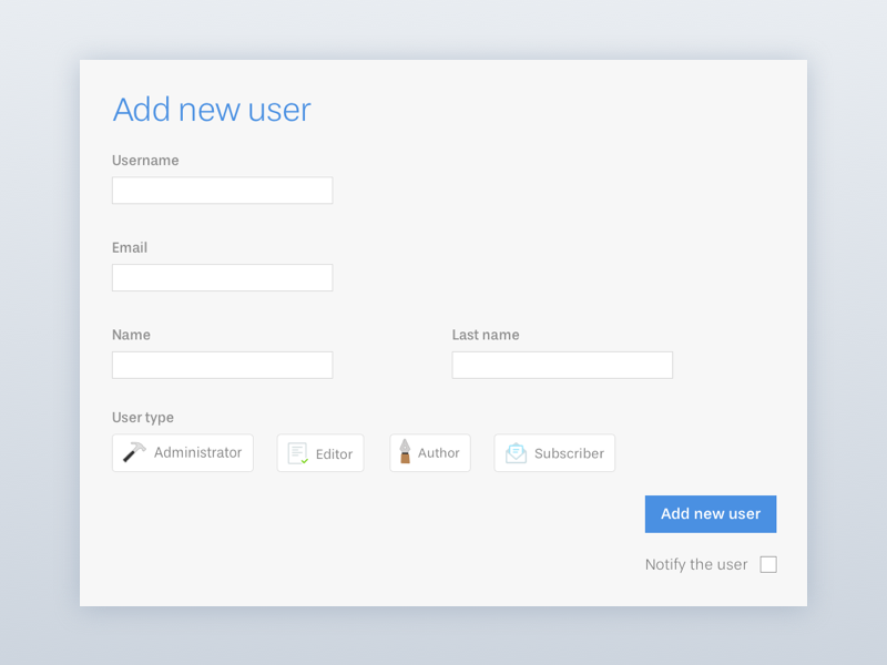 Daily Ui 064 Select User Type By Elena On Dribbble 