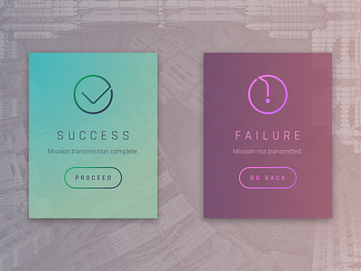 Daily UI 011 - Flash Message (Error/Success) by Kyle Erickson on Dribbble