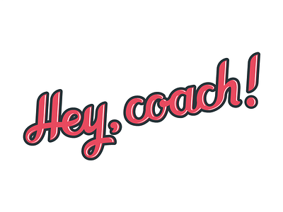Hey, coach! by Mantas on Dribbble