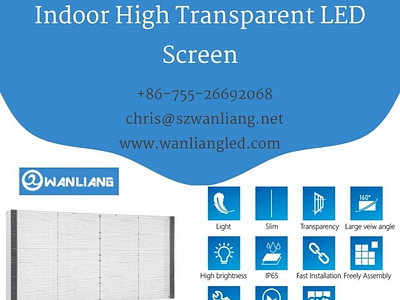 Indoor High Transparent LED Screen by Wanliangled on Dribbble