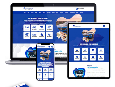 Insurance Website Designing by UMW Media on Dribbble