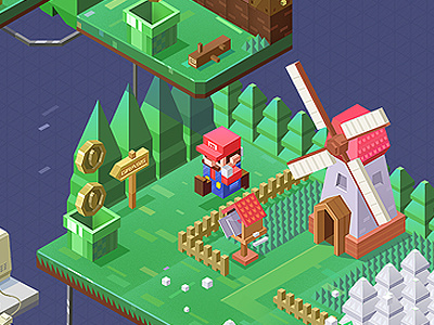 Mario My Hero by Xu on Dribbble