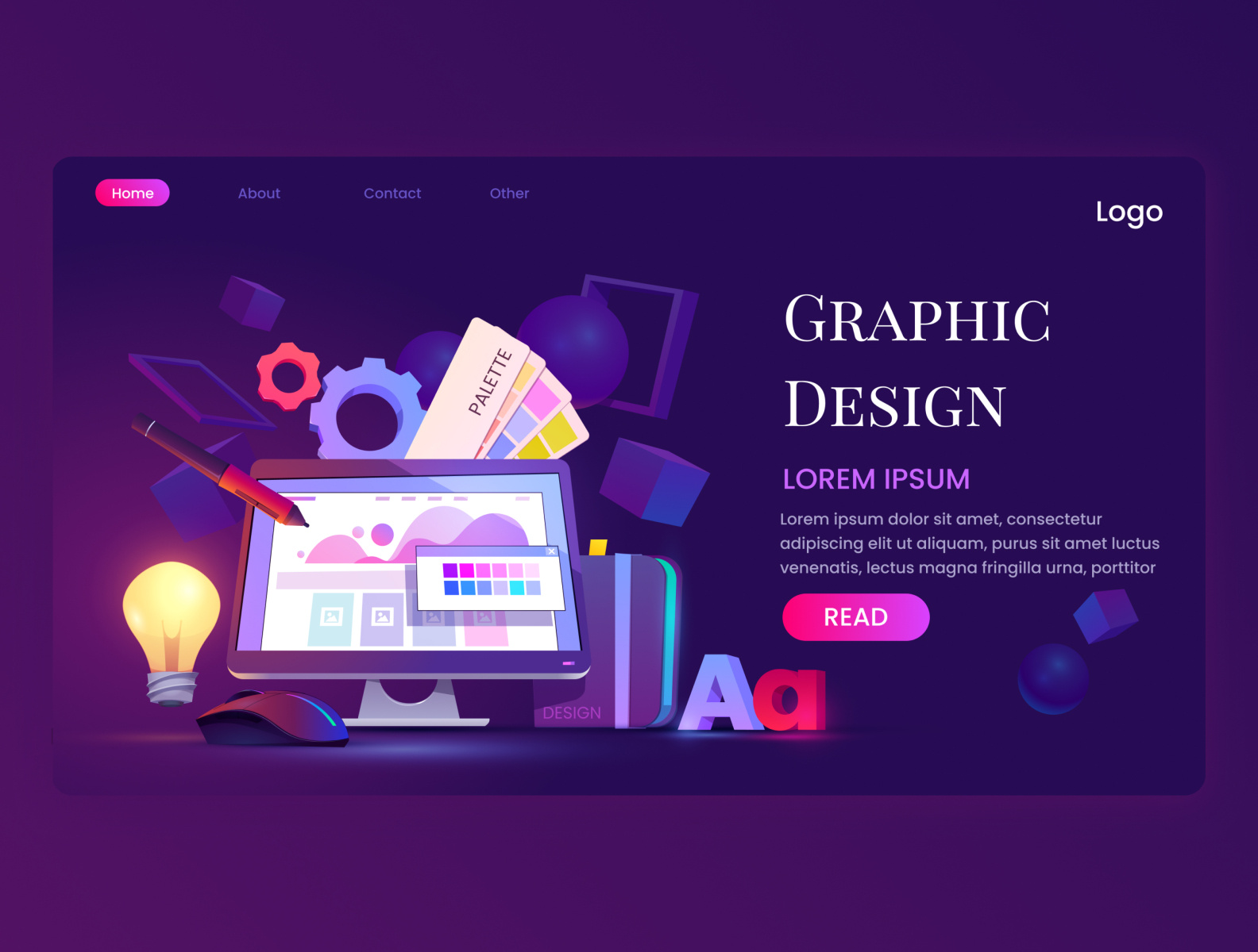 Graphic design web by Urvesh Kavar on Dribbble