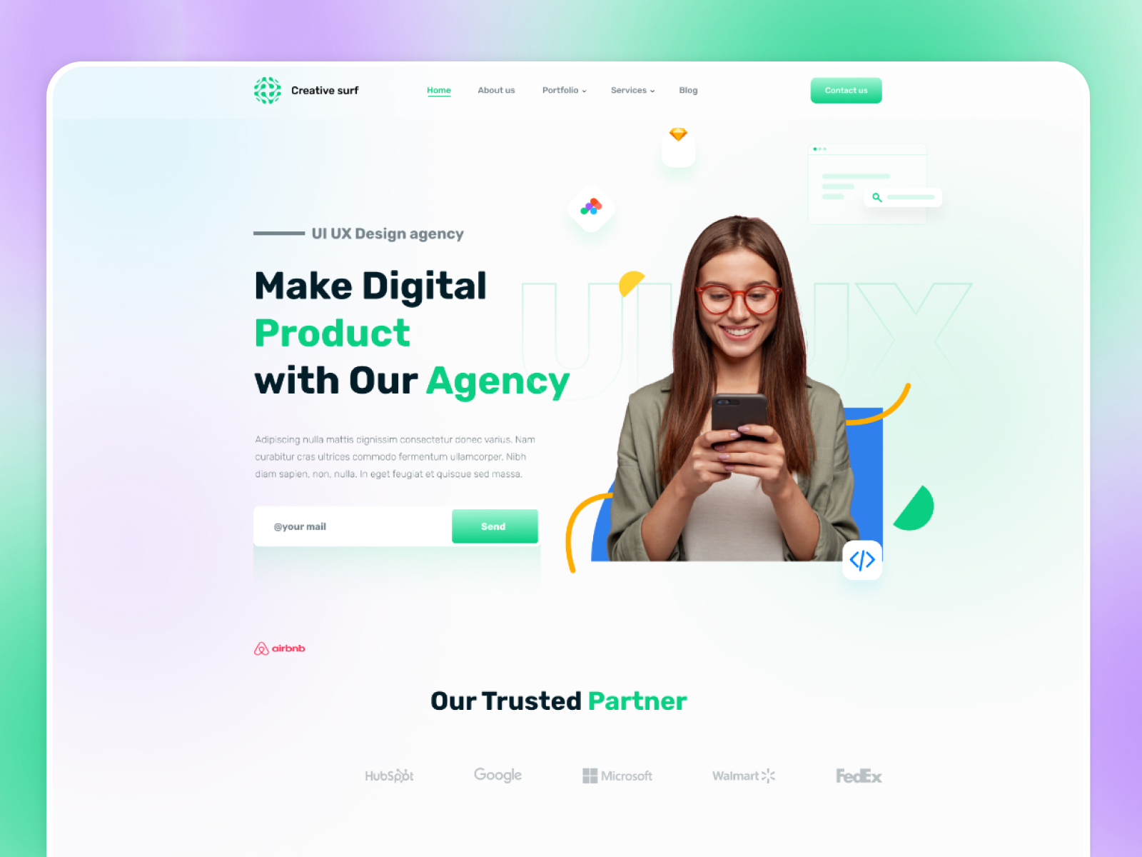 Agency Web UI by Secure Infotech on Dribbble