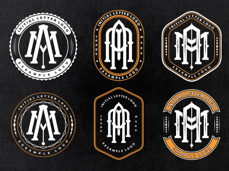 monogram logo design by vangerstudio on Dribbble