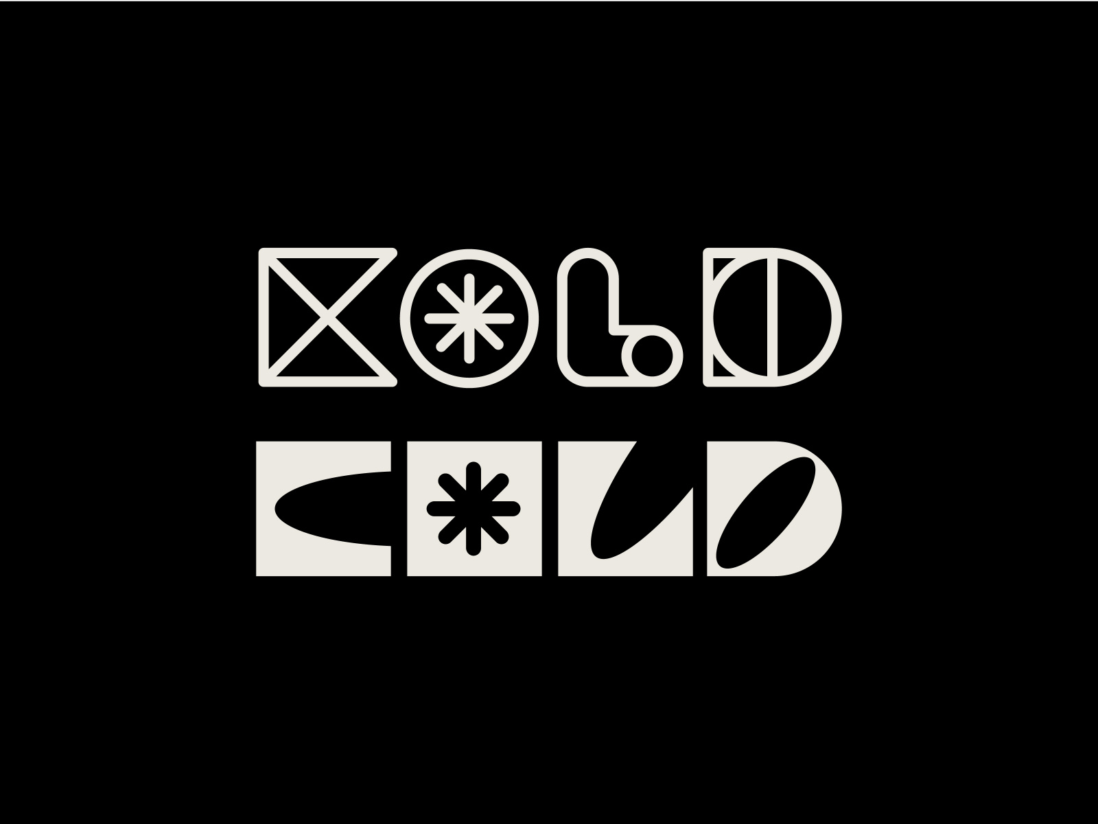 Experimental Type & logos by Alex Aperios on Dribbble