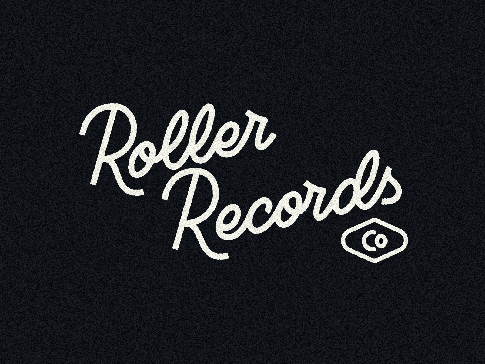 Roller Records - Monoline lettering by Alex Aperios on Dribbble