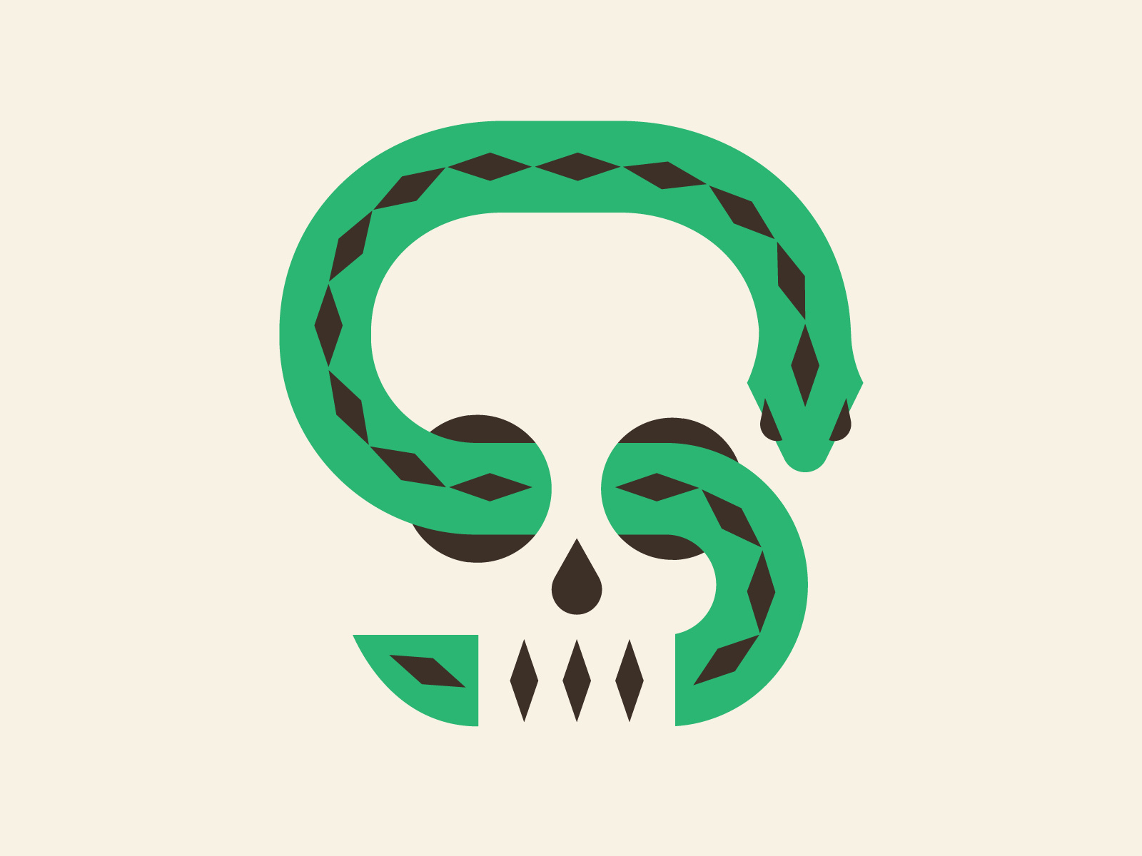 Skulls n' snakes by Jan Baca on Dribbble
