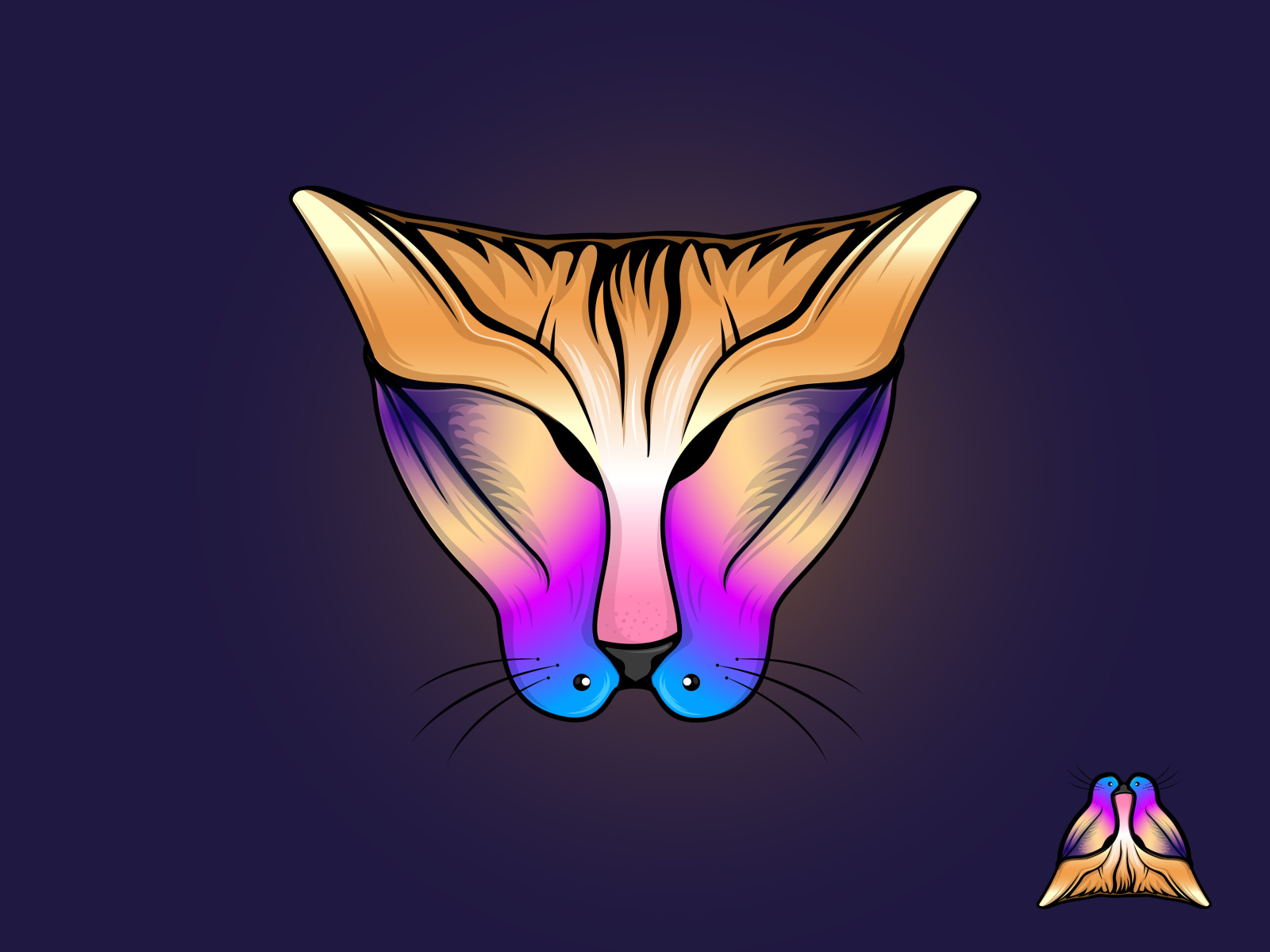 Illusion Between Cat and Bird NFT Design by Unika Infocom® on Dribbble