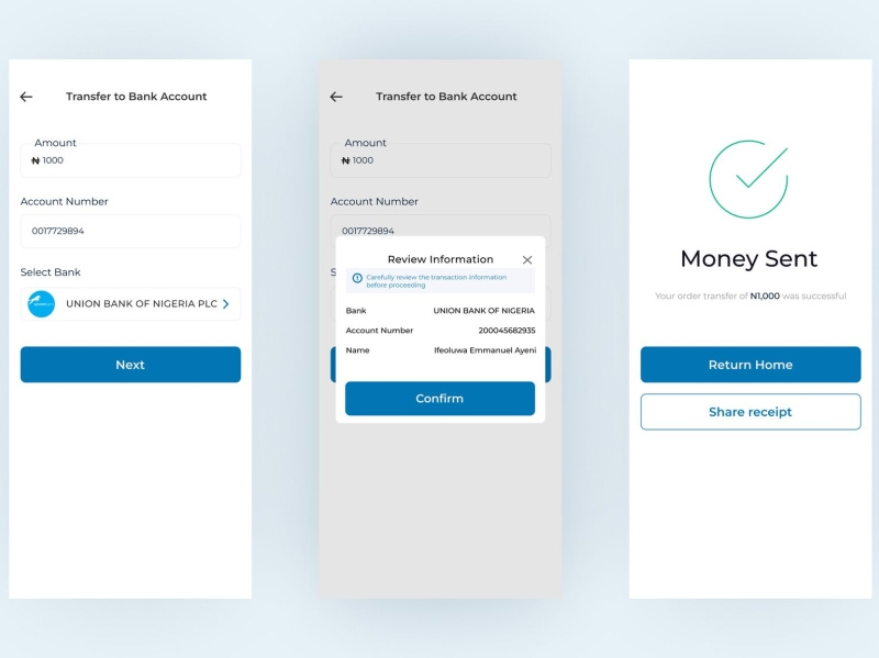 Banking App UI Design (Screen 4) by Prashant Kumar on Dribbble