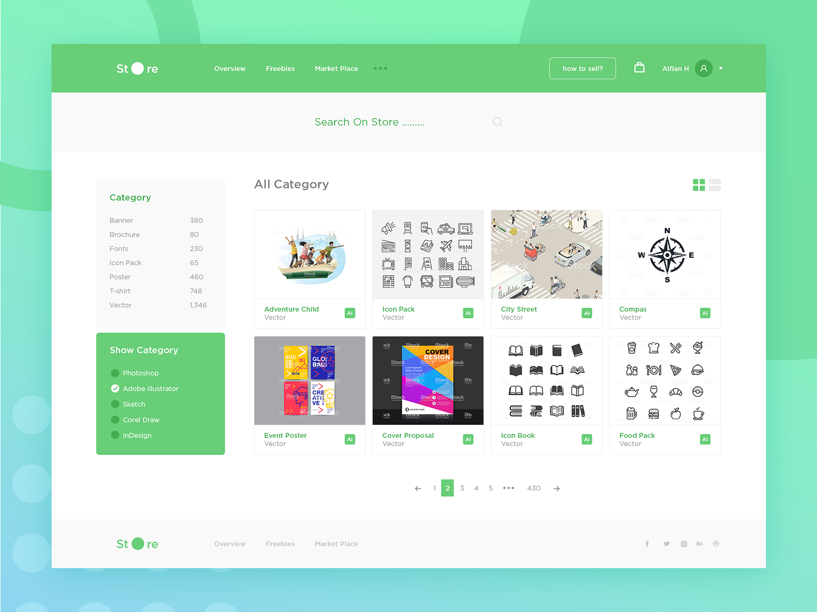 Dribbble - store_layout.png by Fatchur Beny Adi Saputra