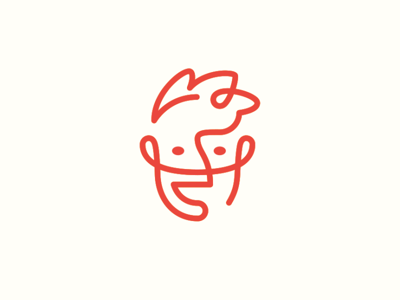 Personal one-line logo animation by Claudio Scotto on Dribbble
