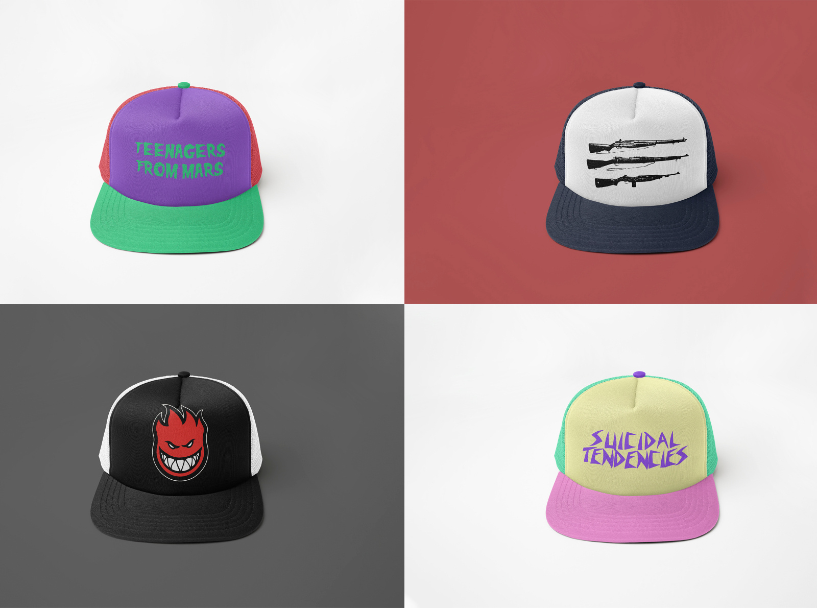 Realistic Trucker Hat Mockup by Uncentrifuged Pressure on Dribbble