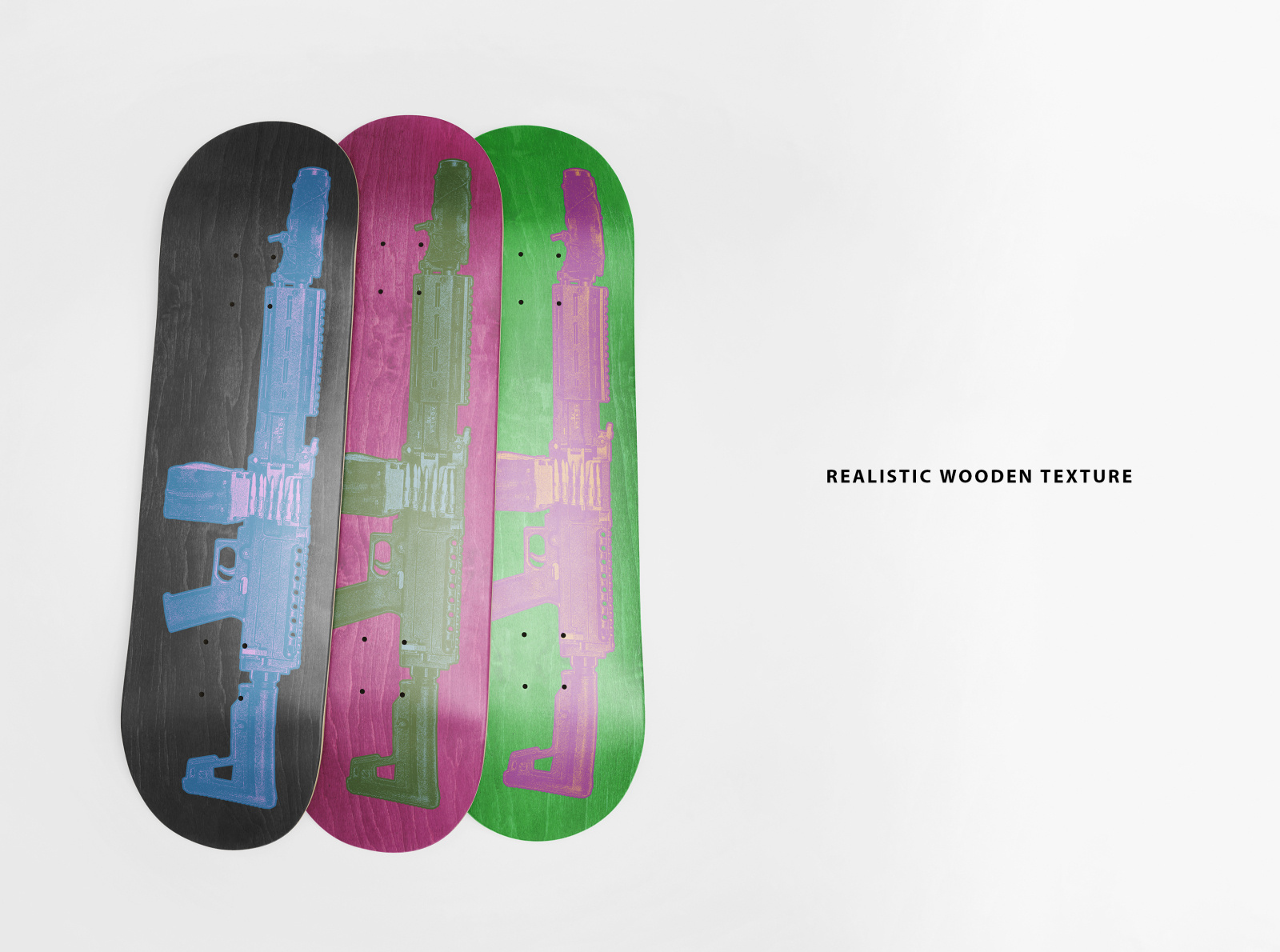 Realistic Skateboard Deck Mockup 8 by Uncentrifuged Pressure on Dribbble