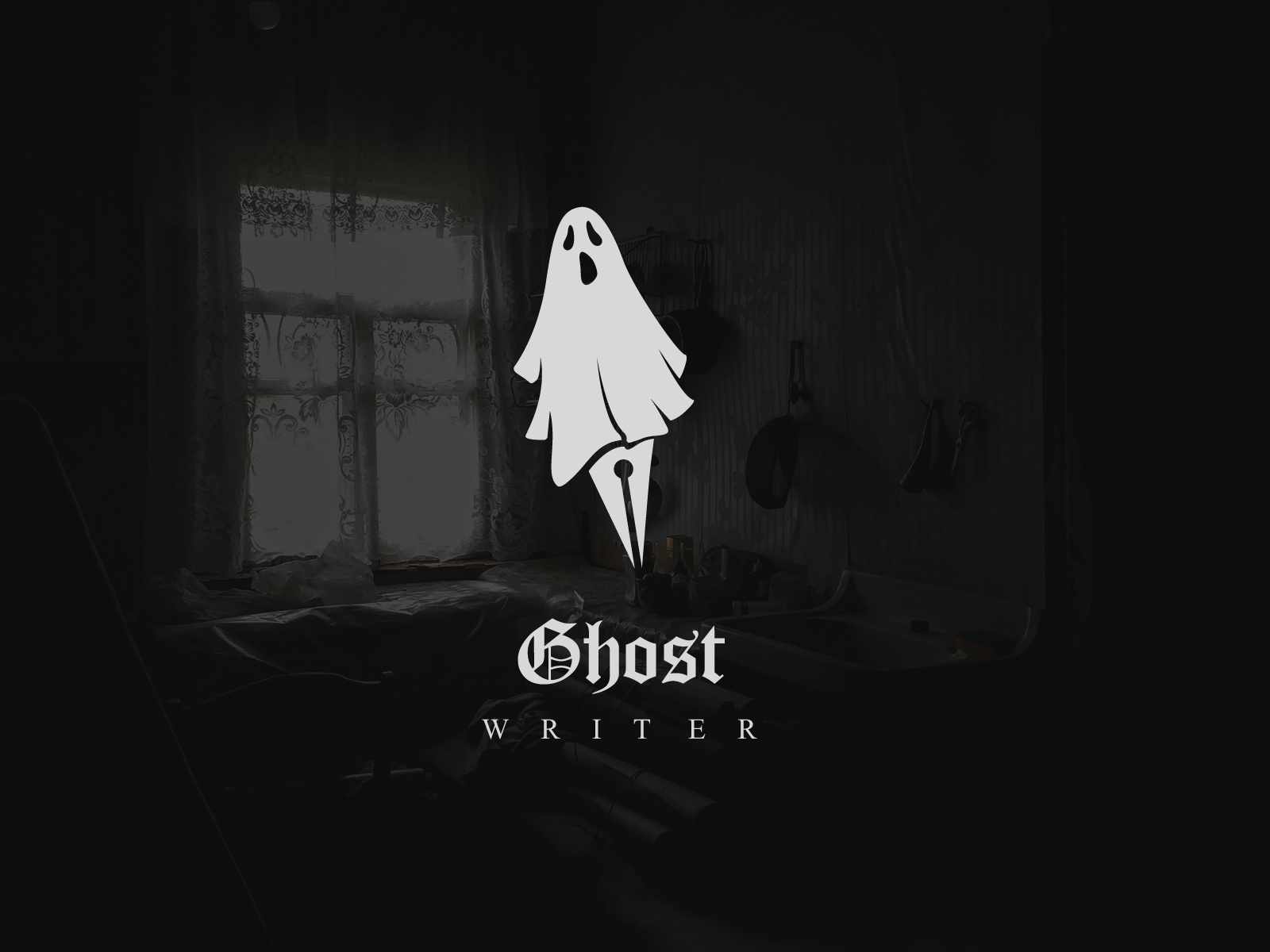Ghost Writer Logo by Yellow Dino Studio on Dribbble