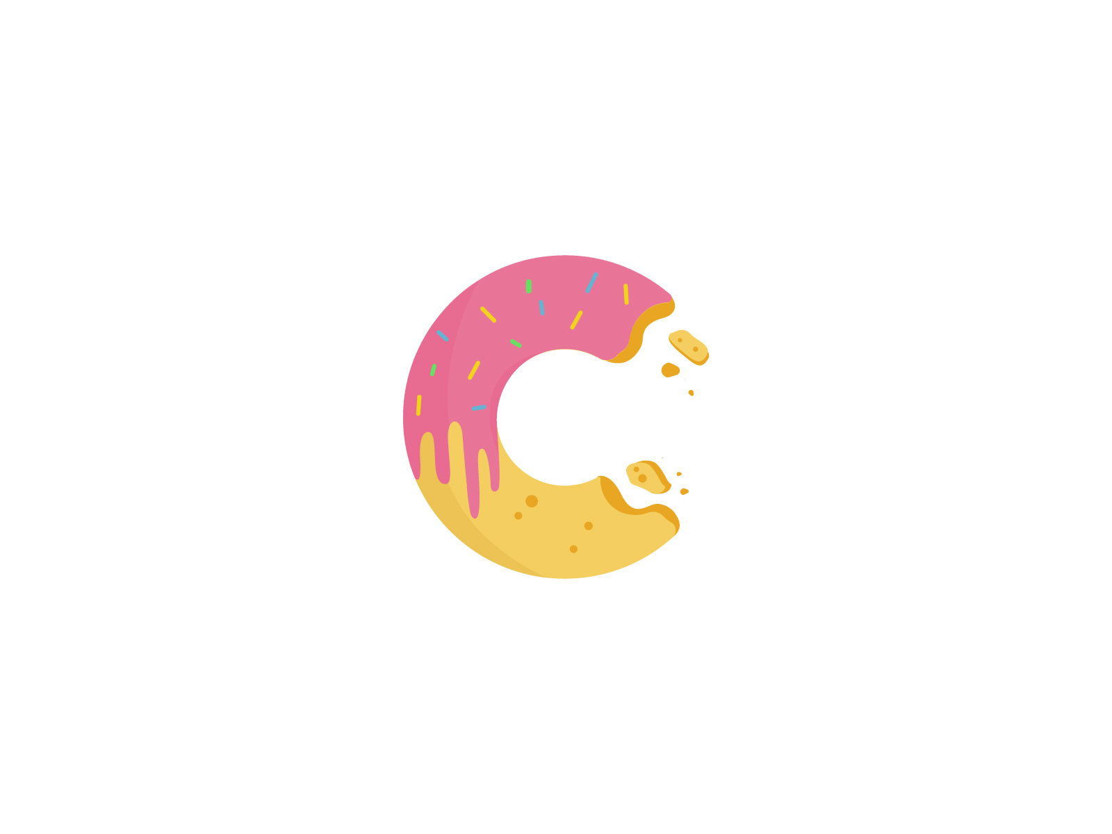 C Donut Logo by Yellow Dino Studio on Dribbble