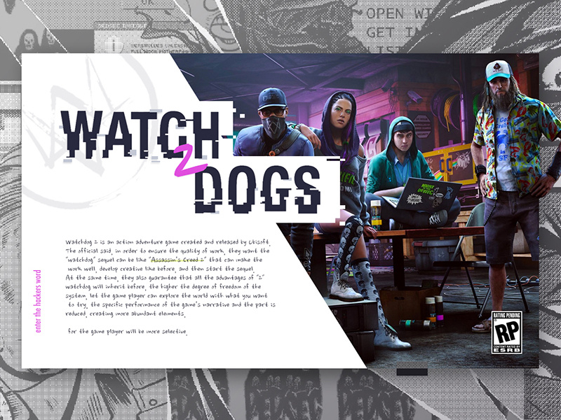 game ui - Watch Dogs 2 by Davy Yao on Dribbble