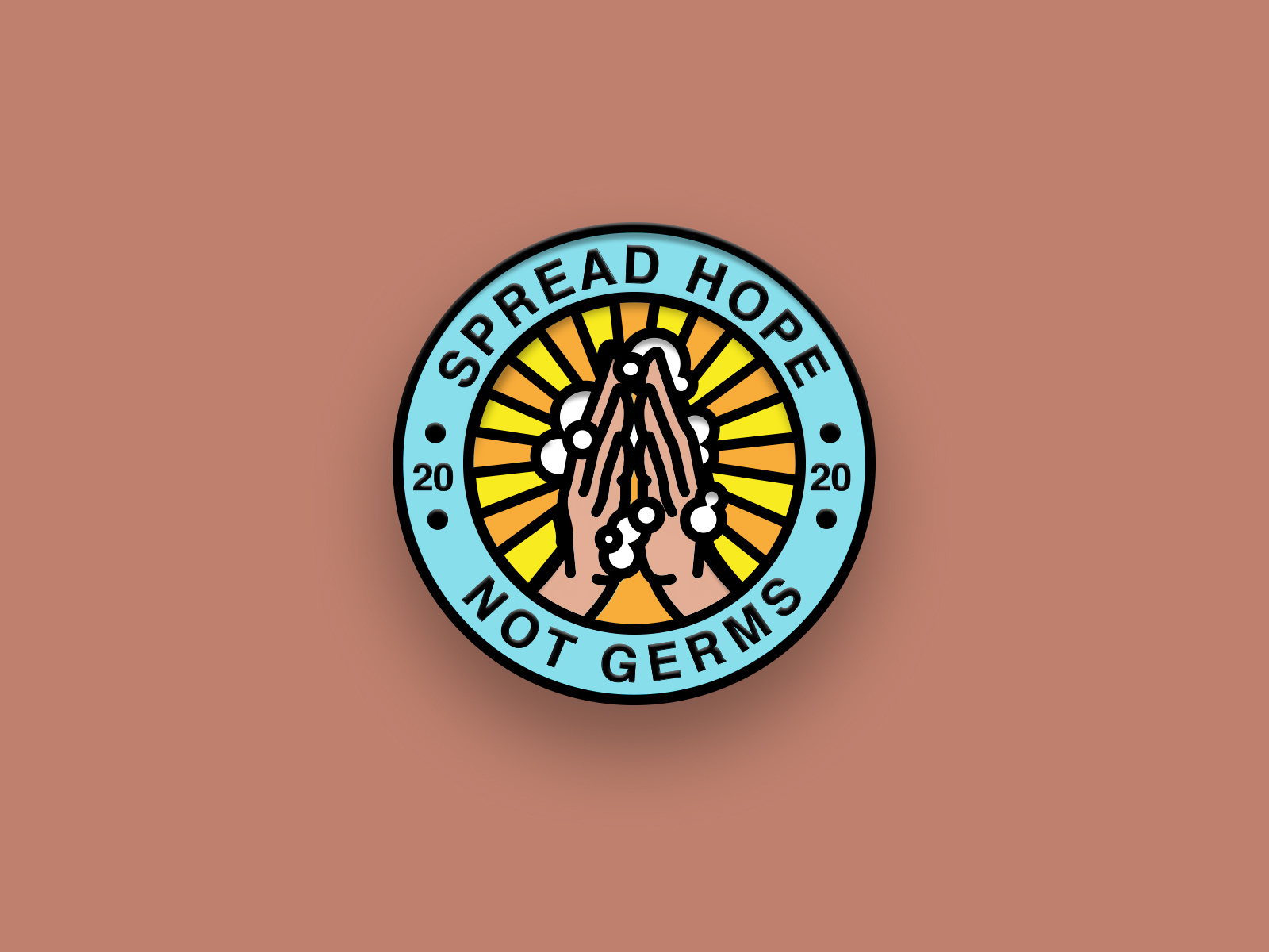 Spread Hope Not Germs Pin by Madie (Grapes) Shula on Dribbble