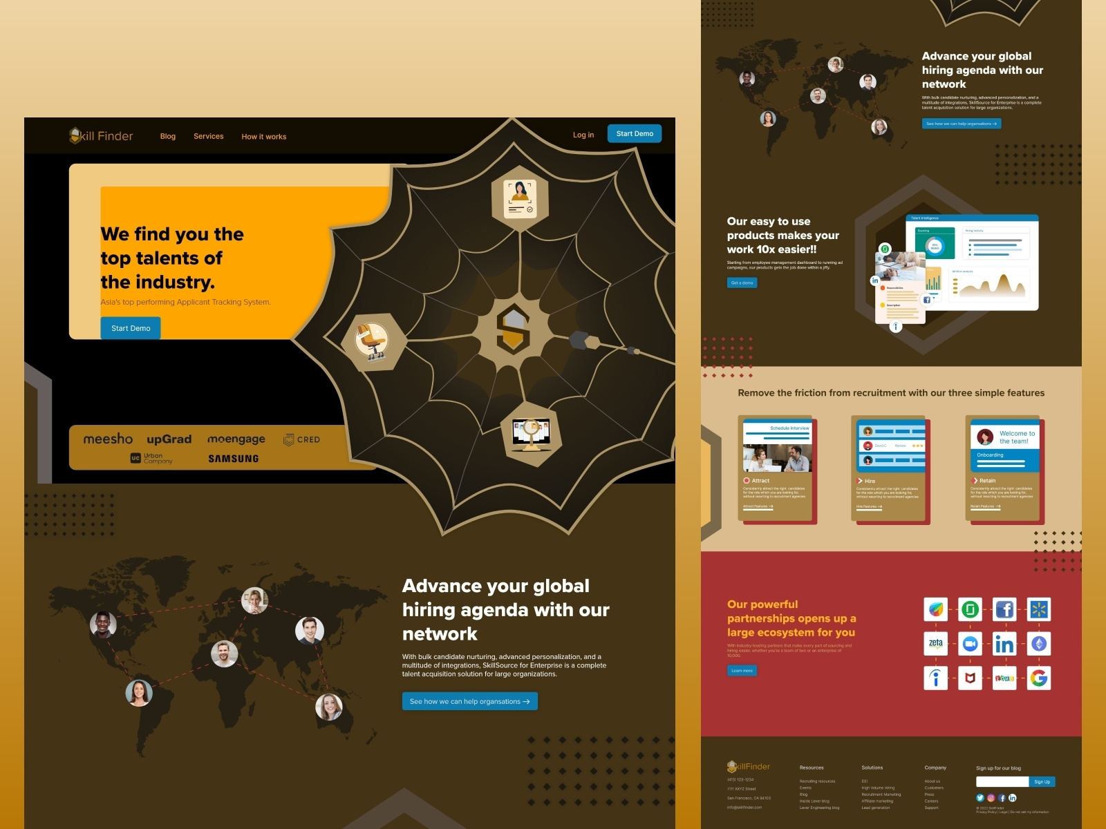 Skill Finder- ATS Website Screen by Naveen Kumar on Dribbble