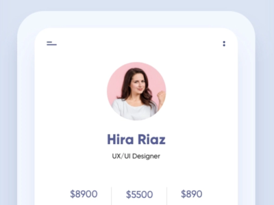 Profile Card by Anas Abid on Dribbble