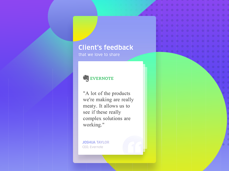 Testimonial UI by Audacity IT Solutions Ltd on Dribbble