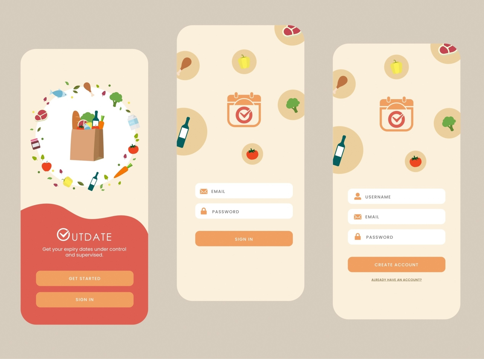 Splash screens and login screens by Ysakae on Dribbble