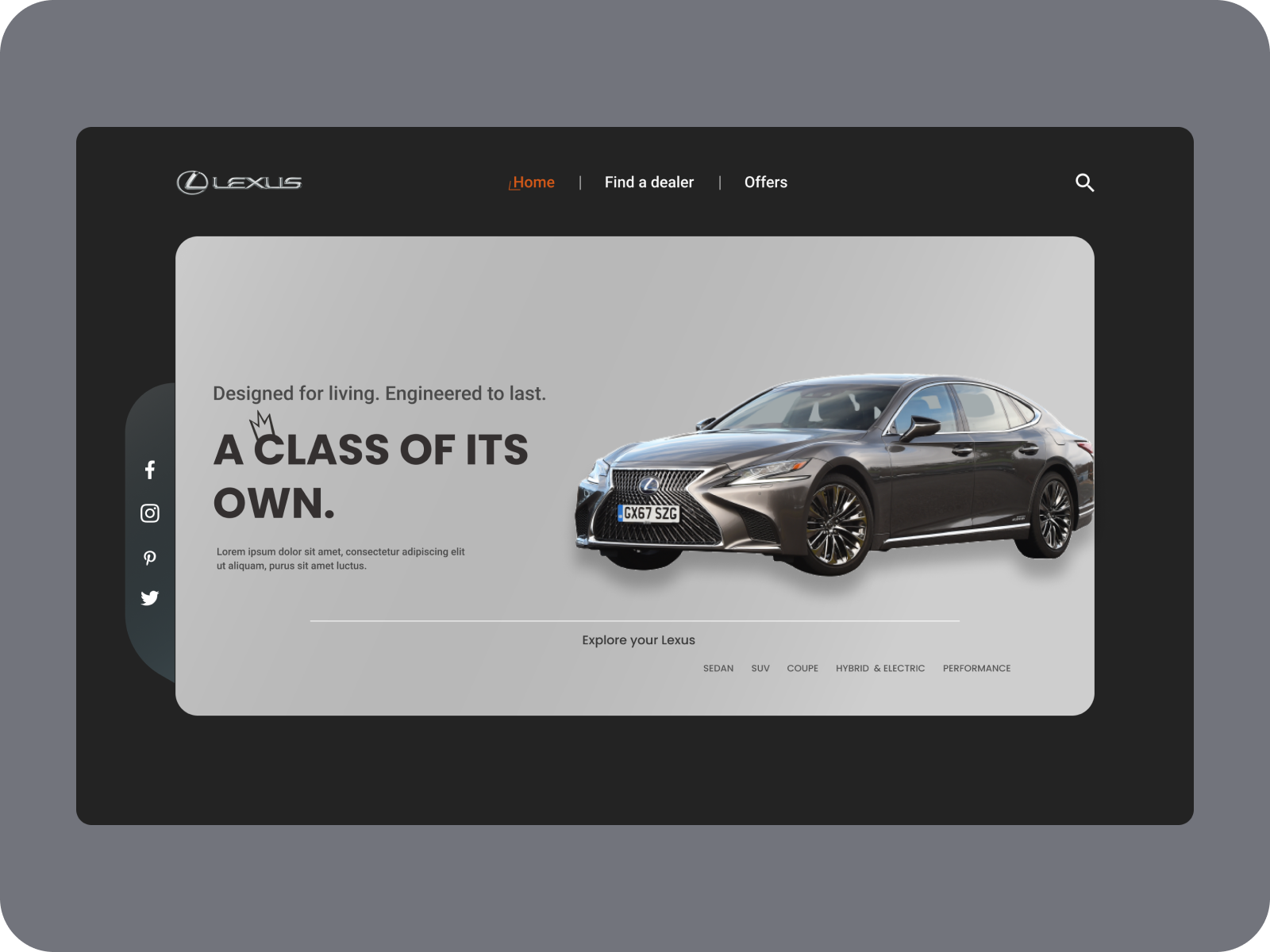 Lexus Landing Page by Ojeabulu Presley on Dribbble