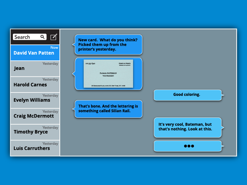Messaging Interface for DailyUI 013. by Arden Hanna on Dribbble