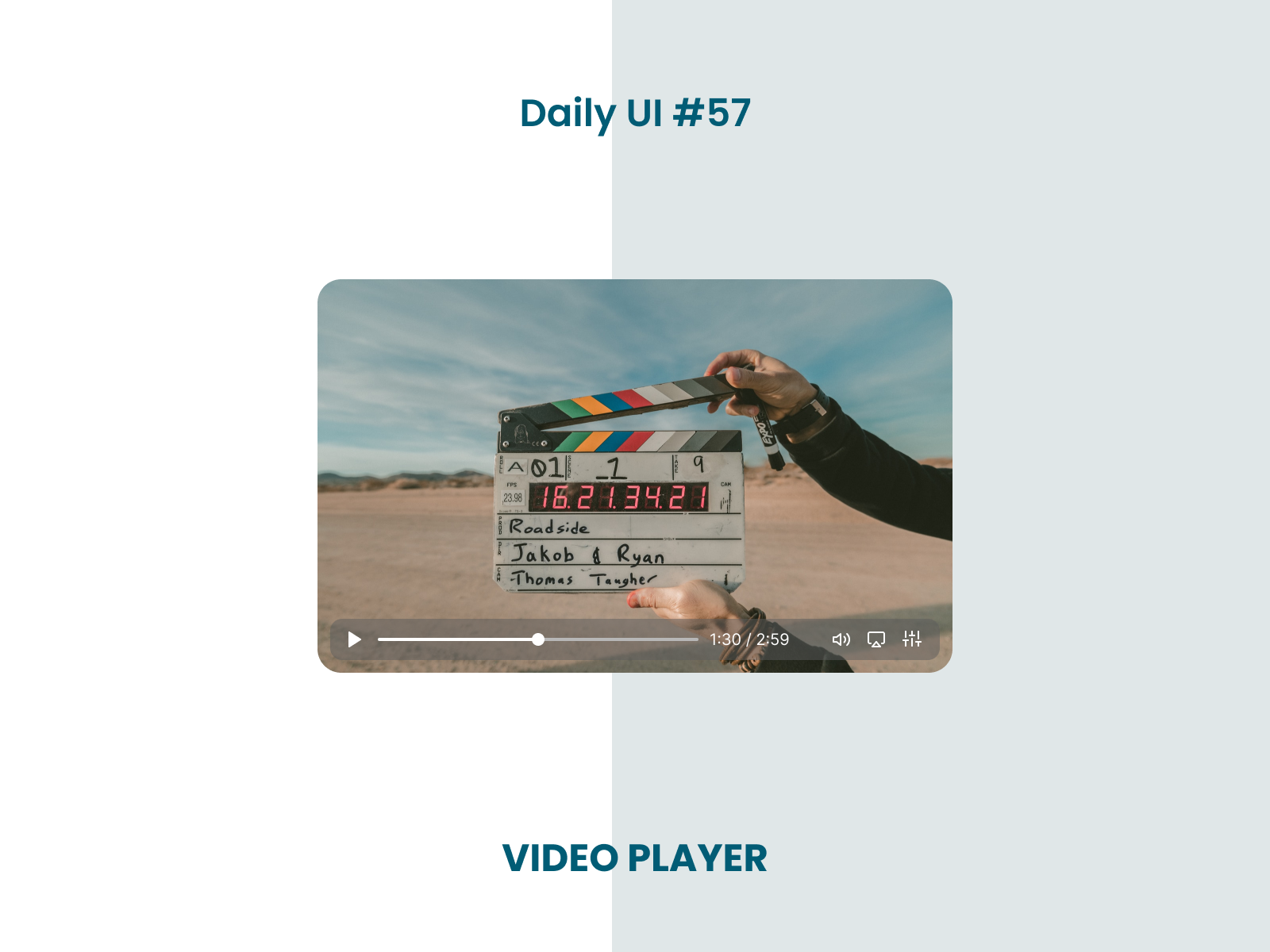 Video Player - Daily UI by Beatriz Menezes on Dribbble