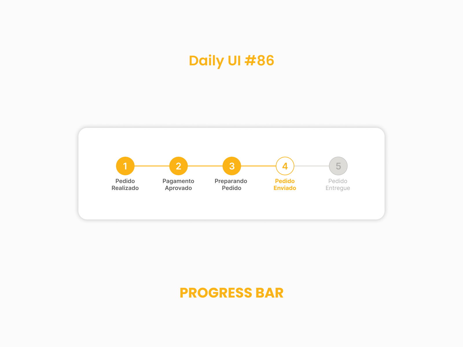 Progress Bar - Daily UI by Beatriz Menezes on Dribbble