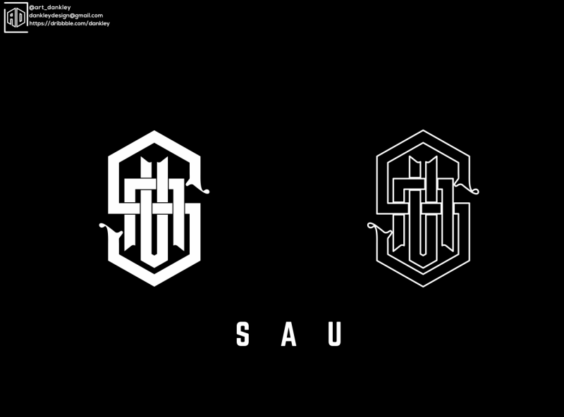 Monogram SAU by art_dankley on Dribbble
