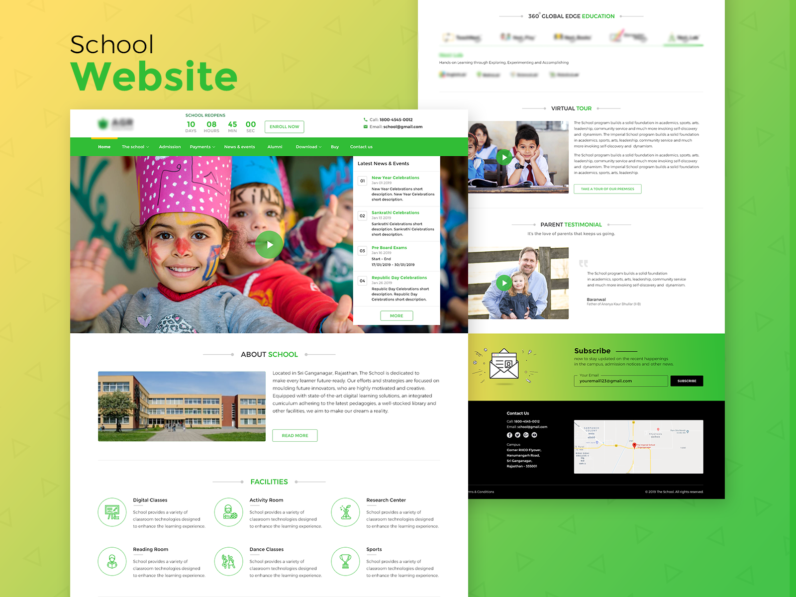 School Website by Vemalla Srinivas Reddy on Dribbble