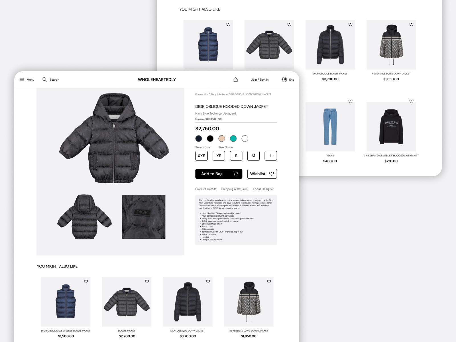 Website Design: Product card by Igor Gavrilyuk on Dribbble