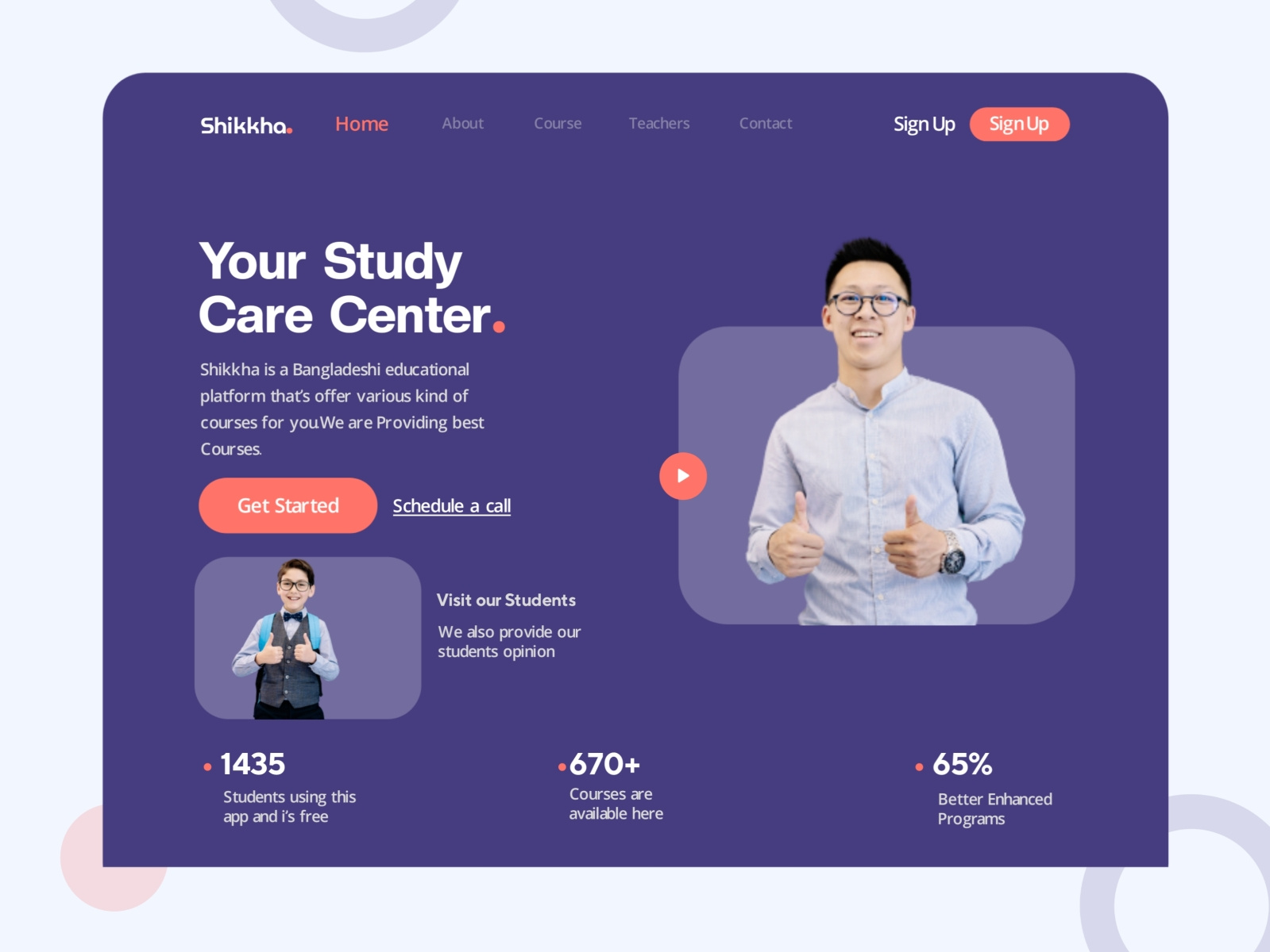 Online School UI/UX Design. by Abdullah Rahim on Dribbble
